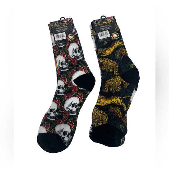 Ed Hardy | Underwear & Socks | Ed Hardy Mens Cushioned Crew Socks 4 ...